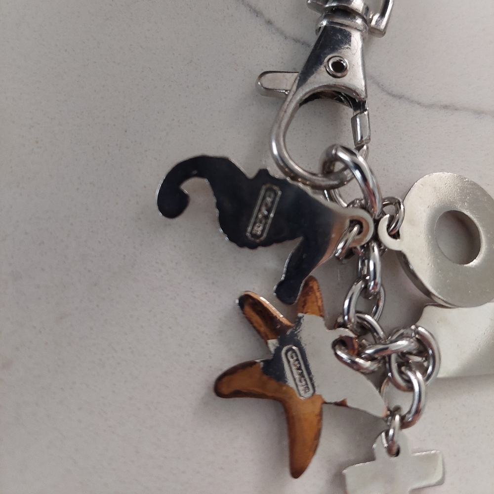 Rare Coach Anchor Beach Fish Starfish Keychain Fob Pu… - Gem